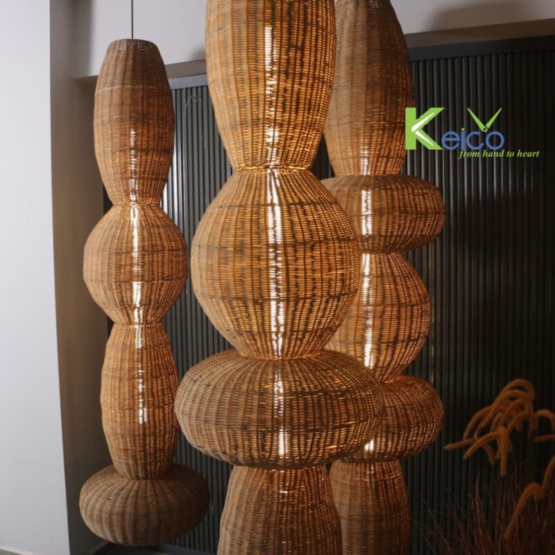 Special Long Rattan Lights in Keico Resort/Hotel/Restaurant Decoration ...