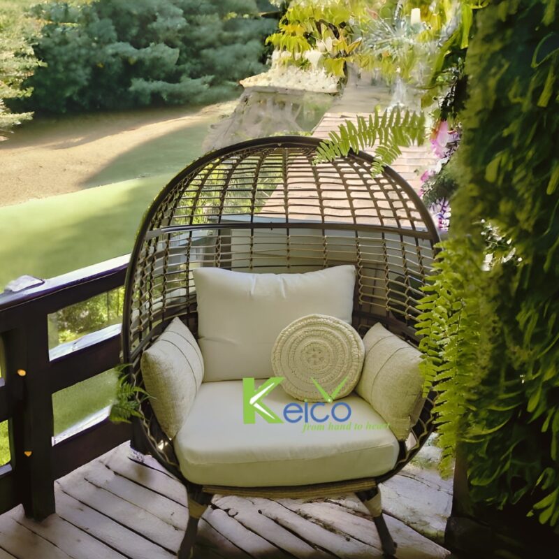 New Outdoor Collection Wicker Rattan/ Plastic Rattan Oversized Outdoor ...